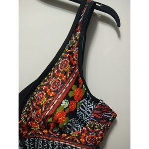 Rosewe | Swim | One Piece Orangeblack Swimsuit Size Large | Poshmark